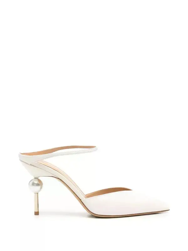 CAMILLA GABRIELI Emma Pearl-embellished Pumps