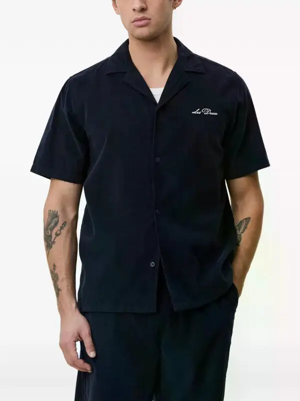 LES DEUX Signature Mini Cord Ss Corduroy Shirt