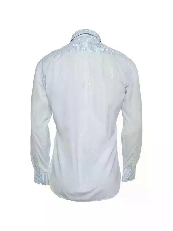 Burberry Striped Logo-embroidered Shirt