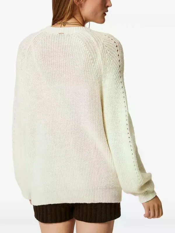 TWINSET Cardigan With Crochet Flowers