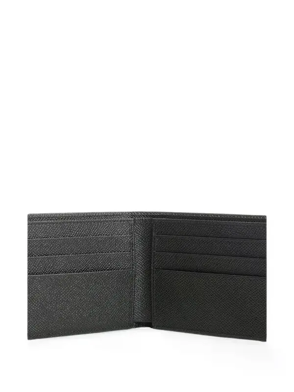 Dolce & Gabbana Calfskin Bifold Wallet With Logo Tag