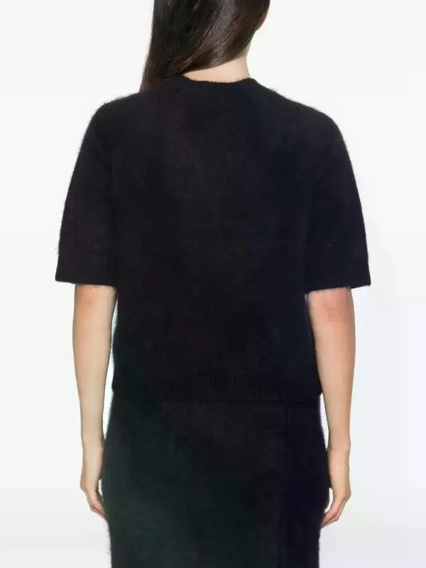 Maje Embellished Short-sleeve Sweater