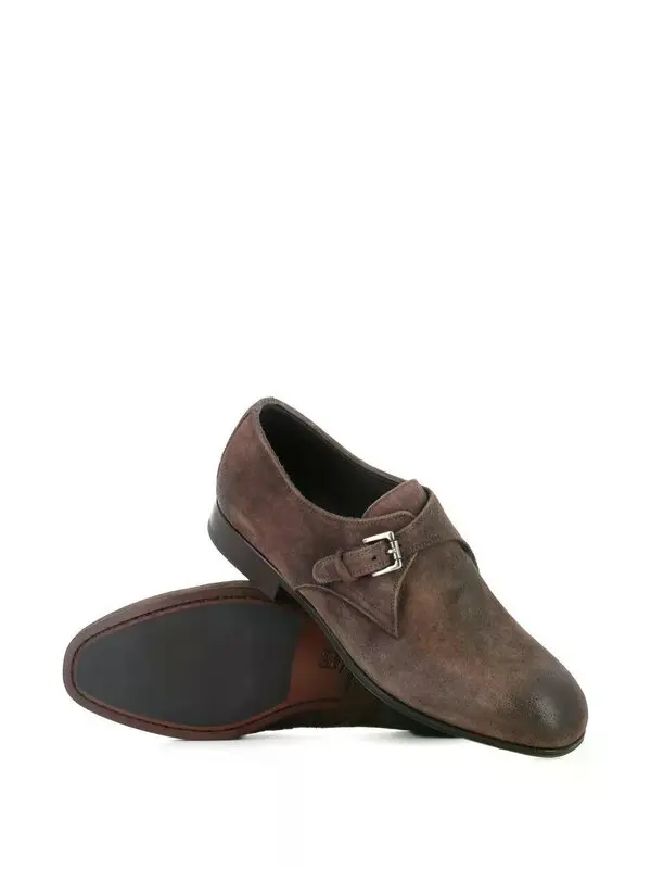 PANTANETTI Buckle-fastening Suede Loafers