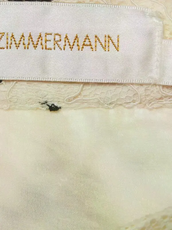 Zimmermann Embroidered Lace-trim Mini Skirt