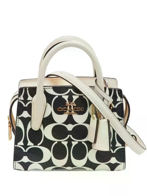 COACH Andrea Carryall Signature Handbag - White