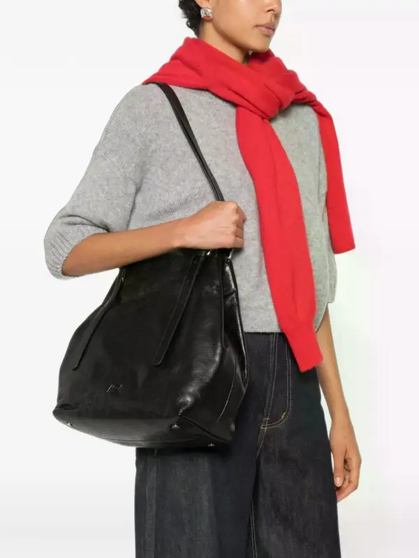 AUTENTICA 504 Galatea Pebbled-leather Shoulder Bag