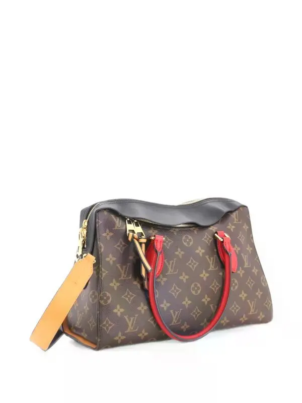 LOUIS VUITTON Tuileries Handbag Monogram Canvas With Leather Satchel