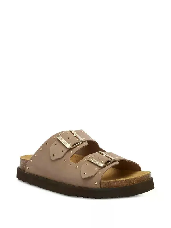 DR. SCHOLL'S SHOES Beatriz Studded Buckle-fastening Sandals