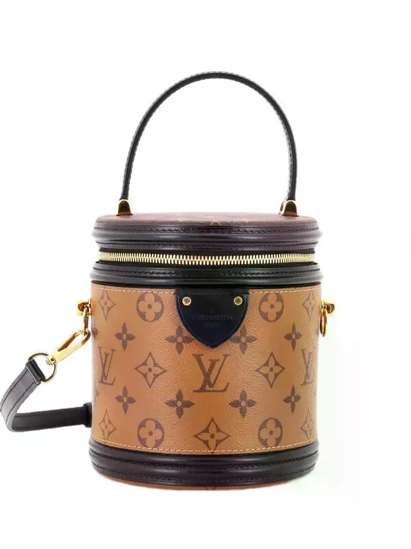 LOUIS VUITTON Cannes Handbag Reverse Monogram Canvas Satchel
