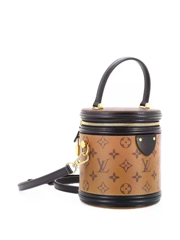 LOUIS VUITTON Cannes Handbag Reverse Monogram Canvas Satchel