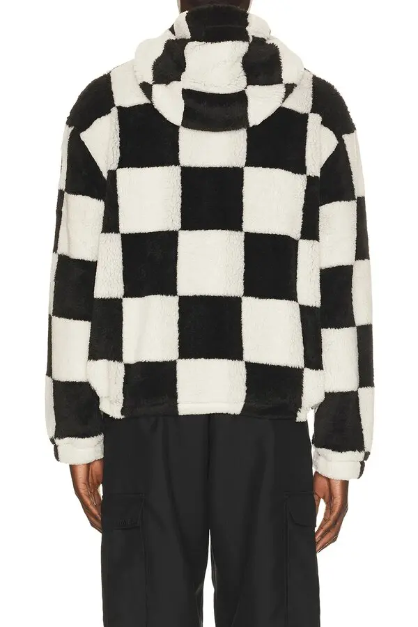 Canada Goose Harrier Fleece Hoodie - Bone & Black Check