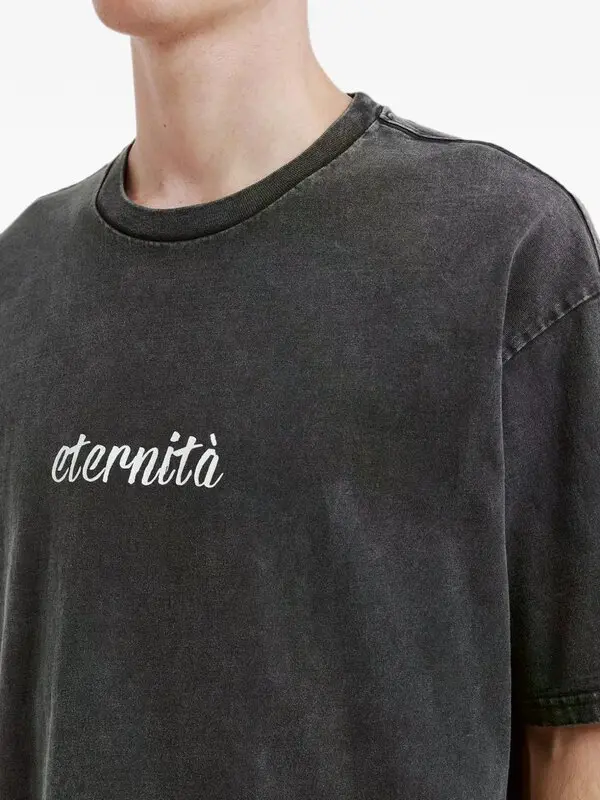 AFTERMATHS Slogan-print T-shirt
