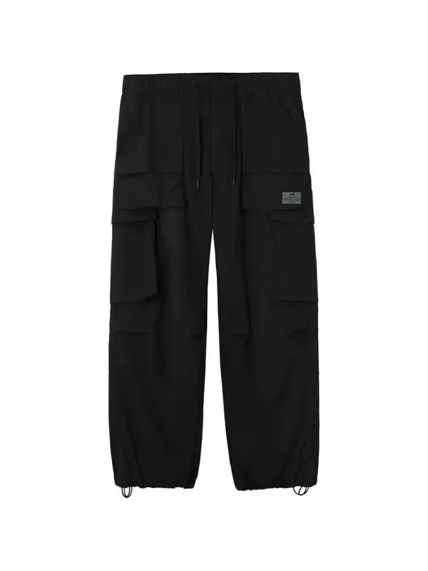 AFTERMATHS Logo-patch Wide-leg Cargo Pants