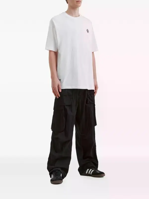 AFTERMATHS Logo-patch Wide-leg Cargo Pants