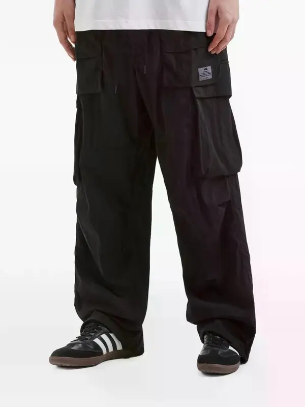 AFTERMATHS Logo-patch Wide-leg Cargo Pants
