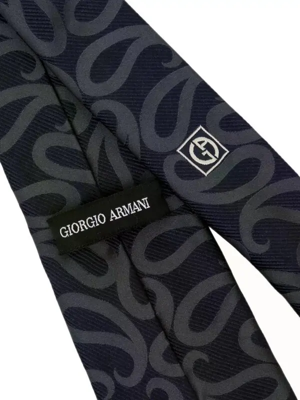 Giorgio Armani Paisley-print Silk Tie