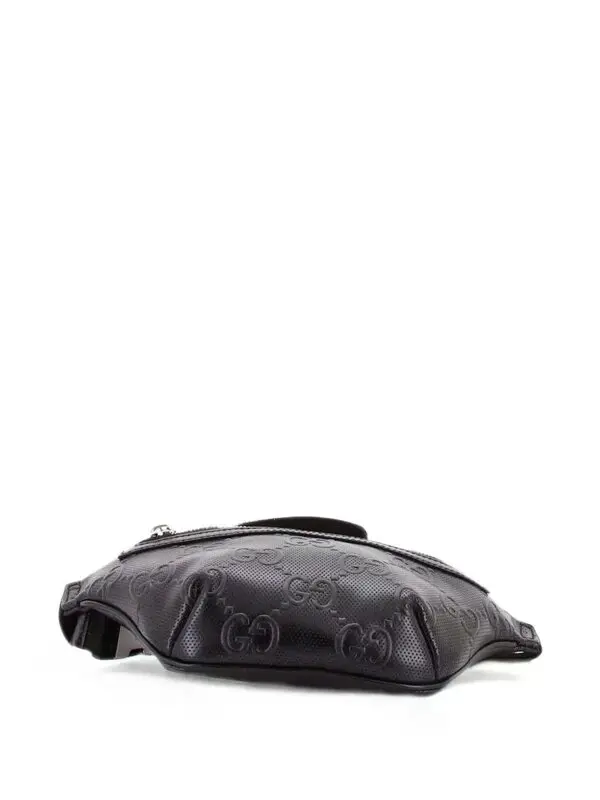 Gucci Gg Embossed Perforated Leather Small Belt Bag