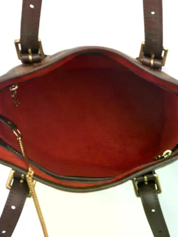 LOUIS VUITTON 2002 Damier Ebene Marais Bucket Bag
