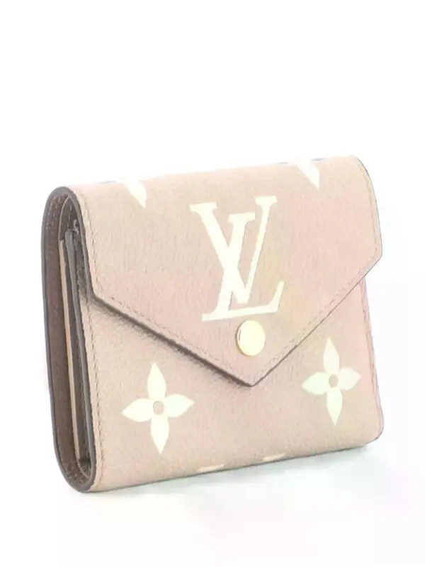 LOUIS VUITTON Victorine Wallet Bicolor Monogram Empreinte Giant Small Wallets
