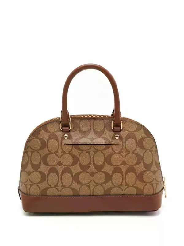 COACH Sierra Signature Satchel Bag - Brown