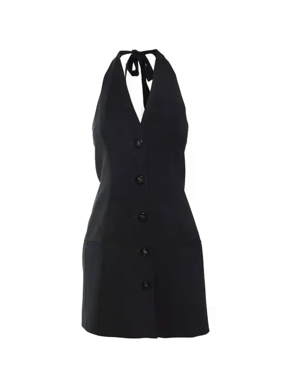 Attico Isabel Halter-neck Mini Dress