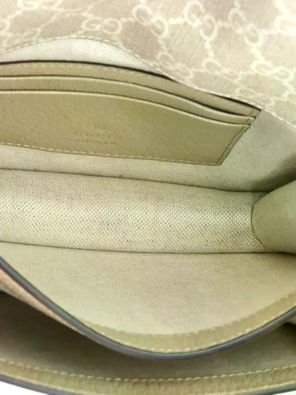 Gucci Interlocking G Patch Messenger Bag Gg Coated Canvas Mini Crossbody Bag