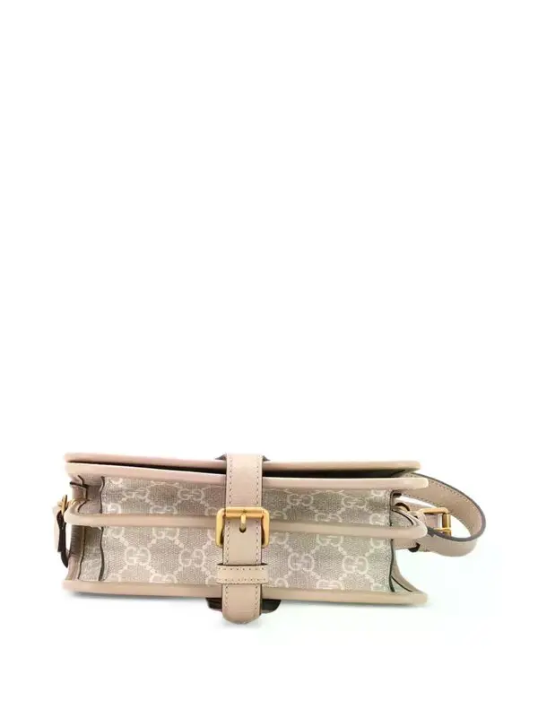 Gucci Interlocking G Patch Messenger Bag Gg Coated Canvas Mini Crossbody Bag