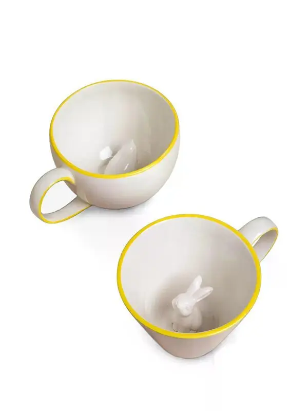 CU I SEEYOU Animal-detail Mugs - White
