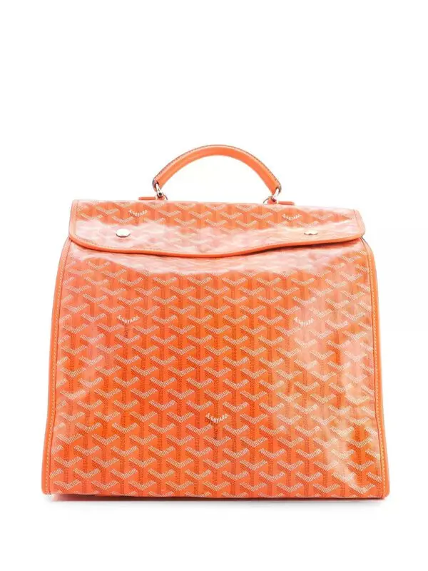 Goyard Saint Leger Briefcase Coated Canvas Backpack - Orange