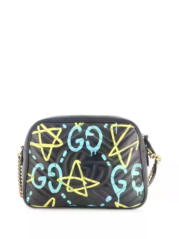 Gucci Gg Marmont Guccighost Matelasse Leather Medium Shoulder Bag