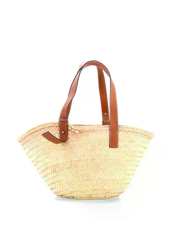 Loewe Basket Raffia Medium Tote Bag - Neutrals