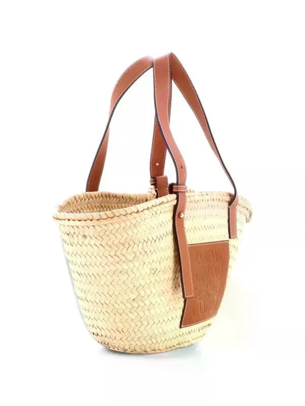 Loewe Basket Raffia Medium Tote Bag