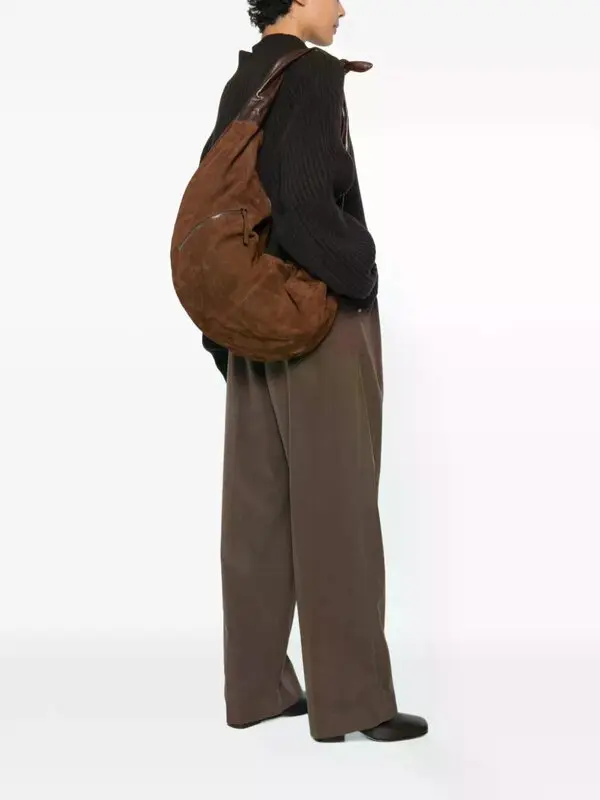 AUTENTICA 504 Suede Shoulder Bag