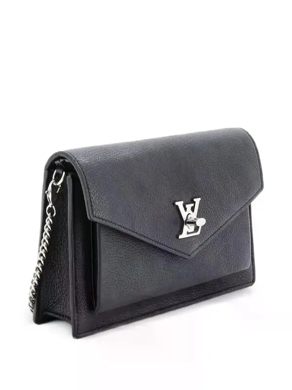 LOUIS VUITTON Mylockme Chain Pochette Leather Clutch Bag