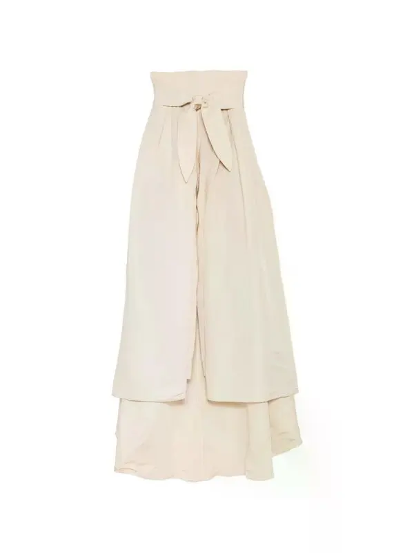 Naeem Khan Overskirt Silk Trousers