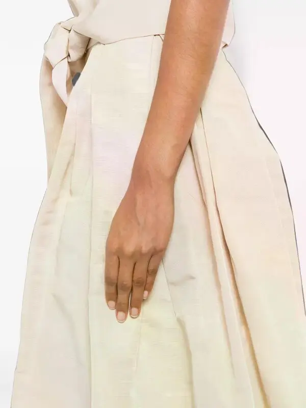 Naeem Khan Overskirt Silk Trousers