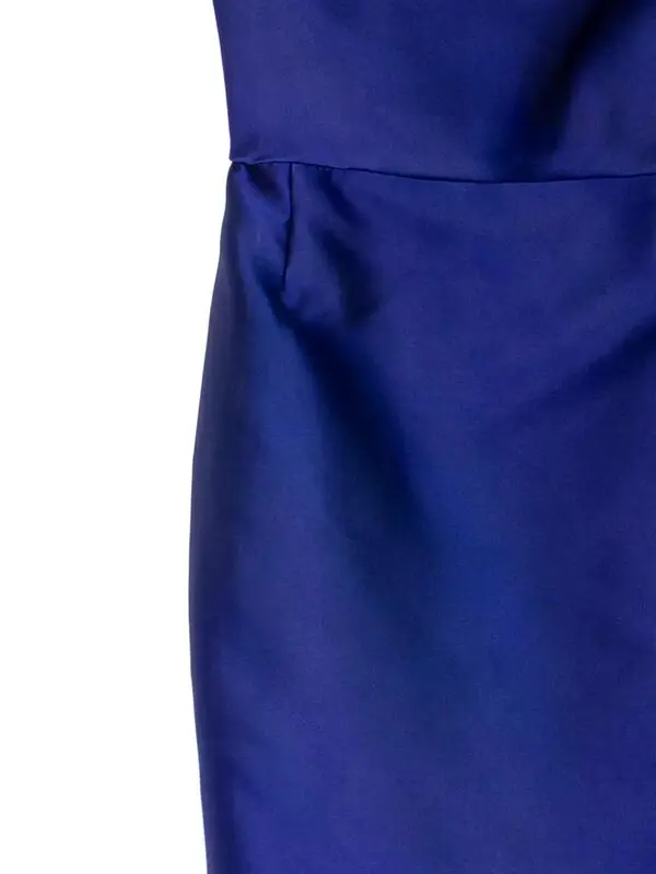 Marchesa Bow-detail Asymmetric Gown