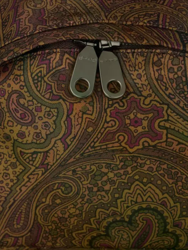 Etro Nylon Backpack With Arnica Motif
