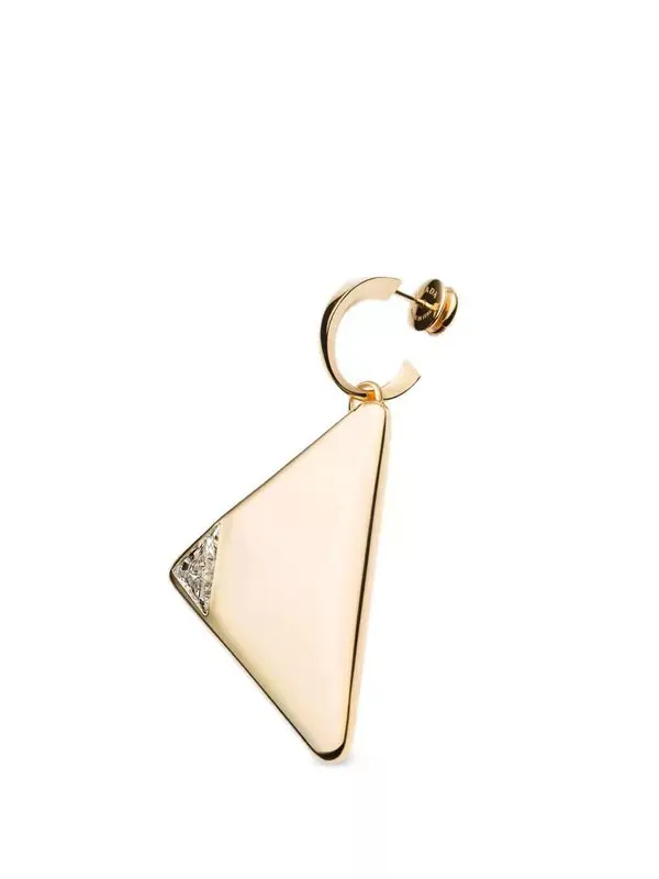 Prada 18k Yellow Laboratory-grown Diamond Pendant Earring - Gold