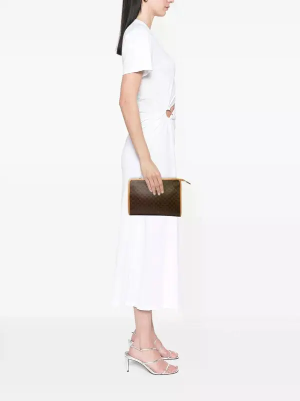 Celine 2012 Macadam Coated Canvas Clutch Bag