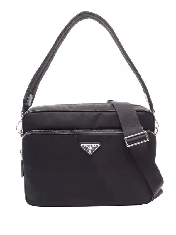 Prada 2013-2026 Saffiano Trimmed Tessuto Satchel