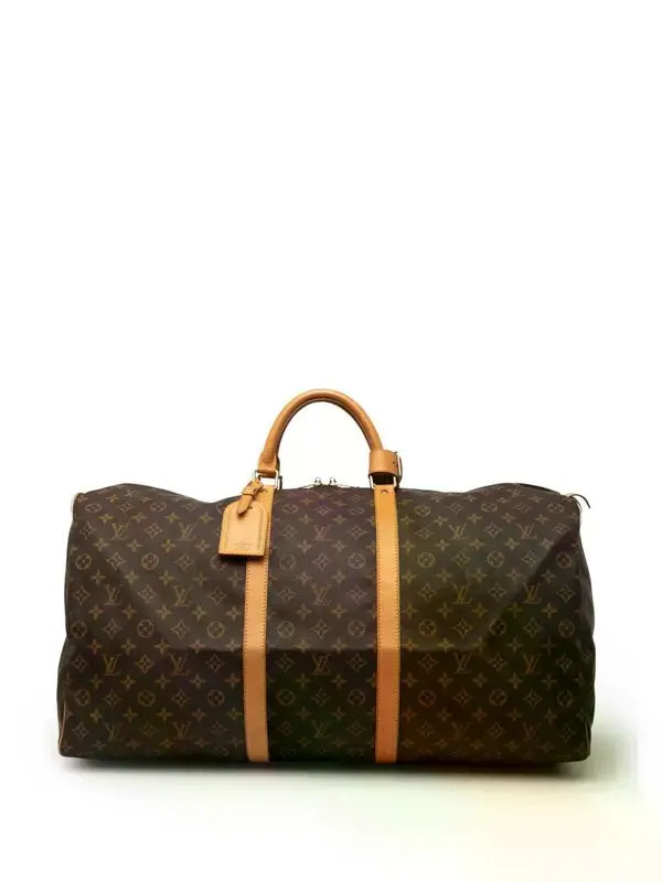 LOUIS VUITTON 1997 Monogram Keepall 60 Travel Bag - Brown