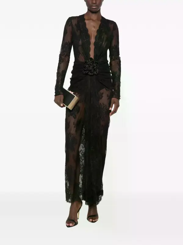 Dolce & Gabbana Floral-lace Floral-appliqué Dress