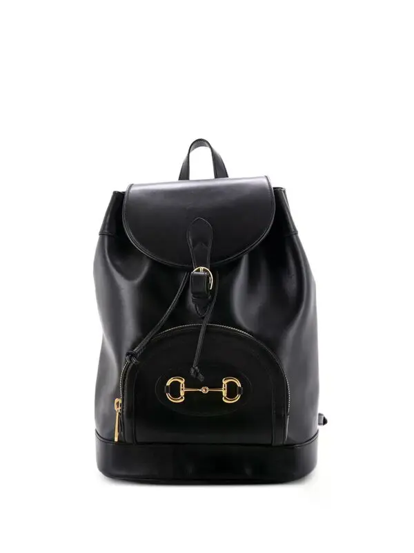 Gucci Horsebit 1955 Leather Backpack - Black