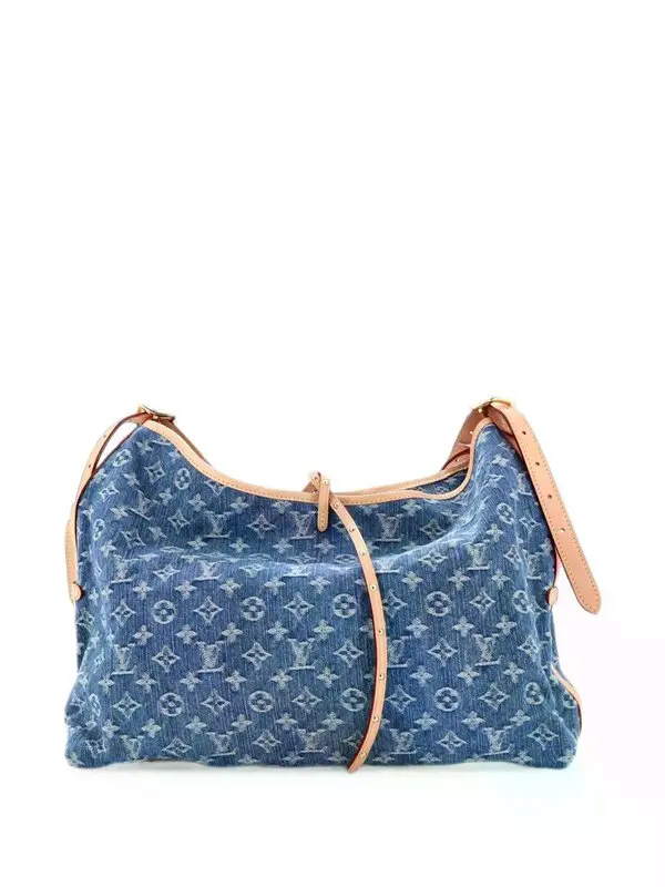 LOUIS VUITTON Carryall Monogram Denim Mm Hobo Bag