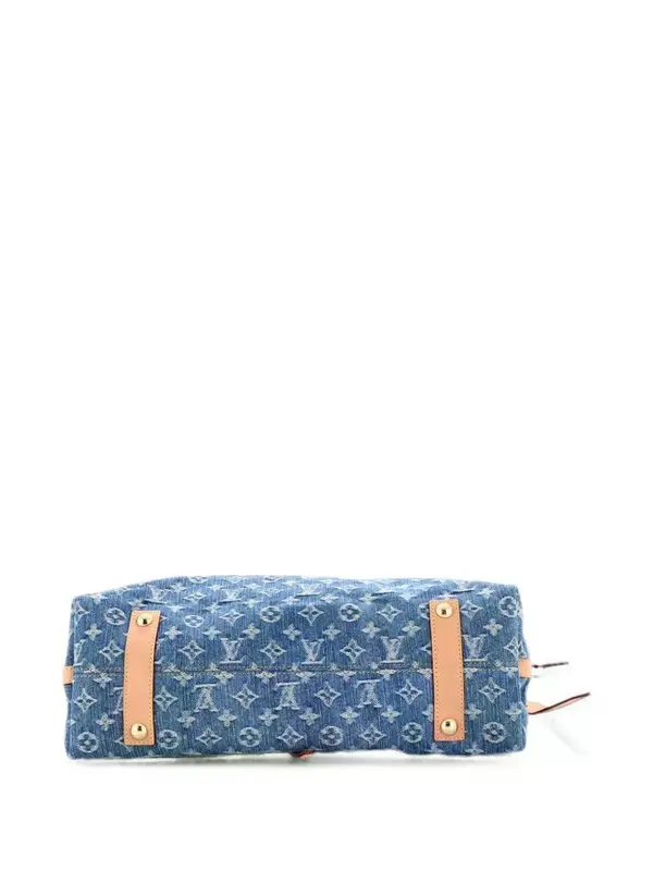 LOUIS VUITTON Carryall Monogram Denim Mm Hobo Bag