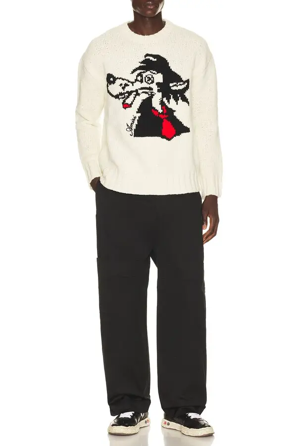 Amiri Smoking Wolf Sweater