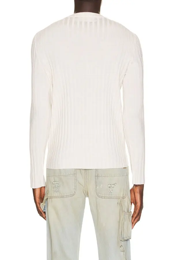 Amiri Script Knit Henley