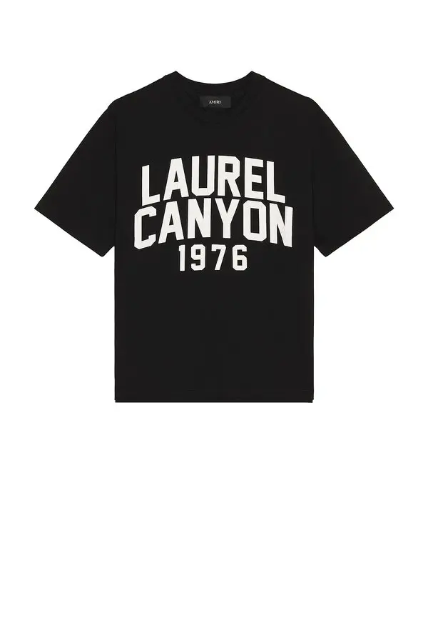 Amiri Laurel Canyon Box Tee - Black