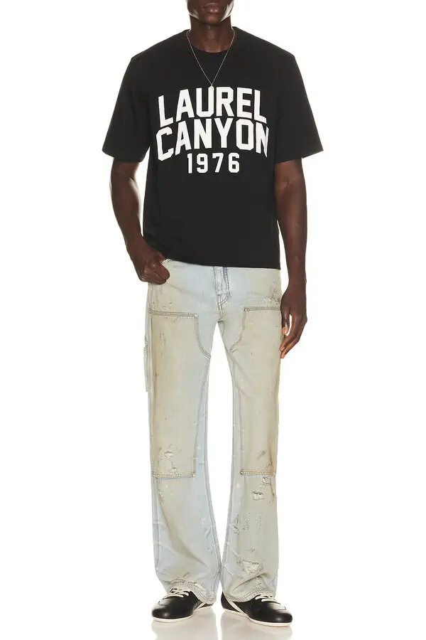 Amiri Laurel Canyon Box Tee - Black